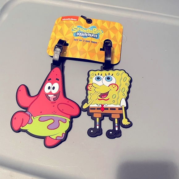 Nickelodeon | Other | Spongebob Squarepants Bag Tags | Poshmark